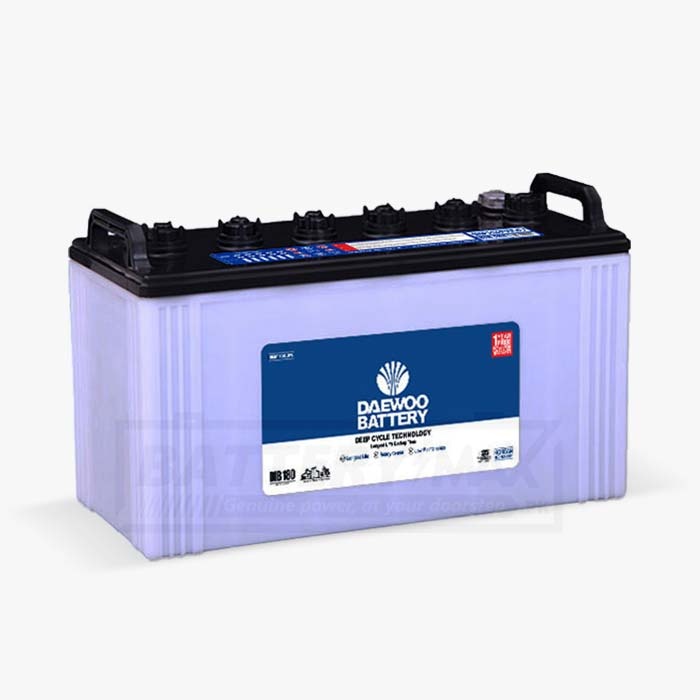 Daewoo DIB-180 Deep Cycle Lead Acid UPS & Solar Battery | 145 Ah ...
