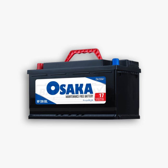 Osaka MF-DIN88 Lead Acid Sealed Car Battery | Pakistan's Best Battery eShop